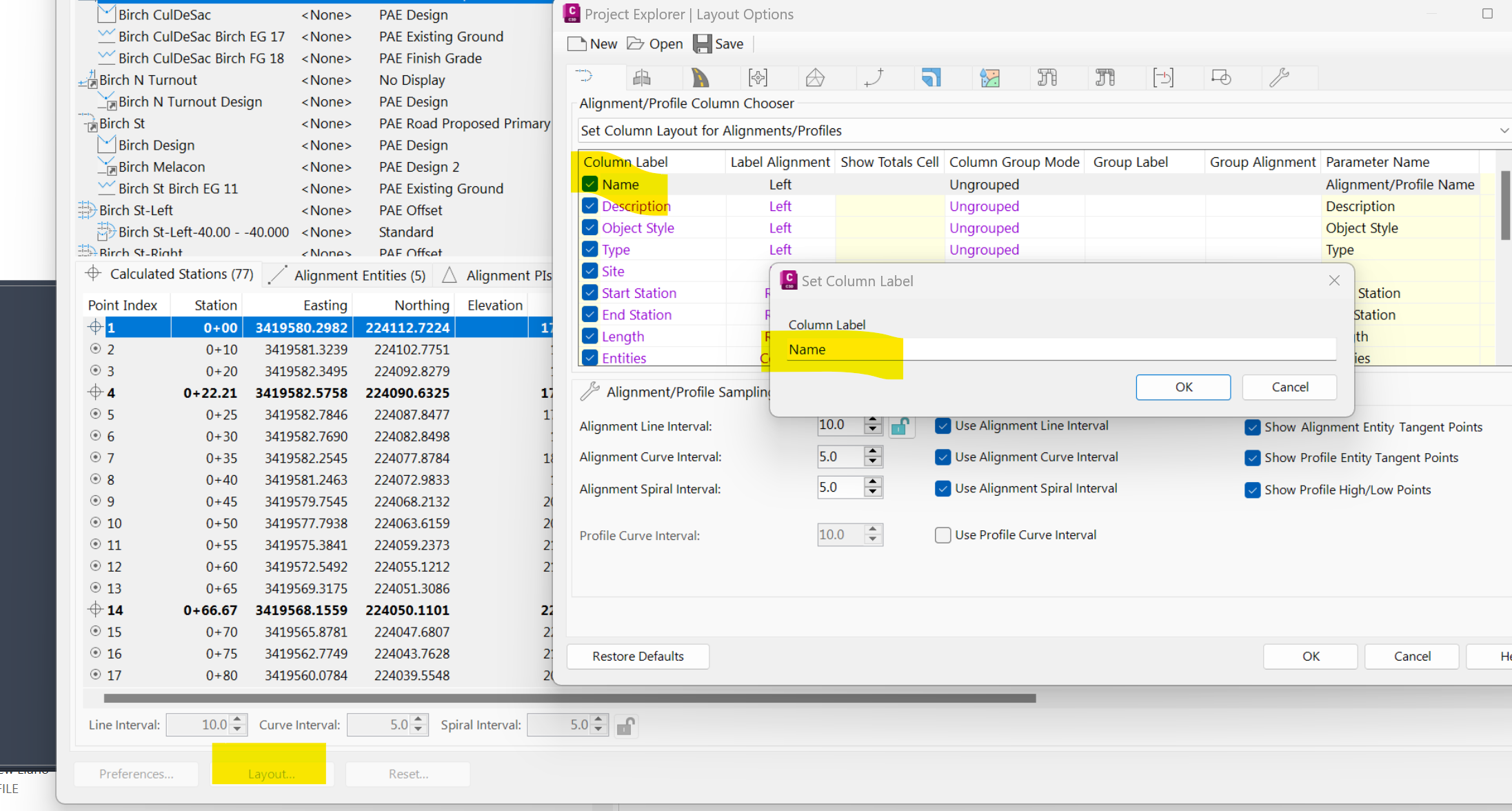 Change column names in Project Explorer - Autodesk Community