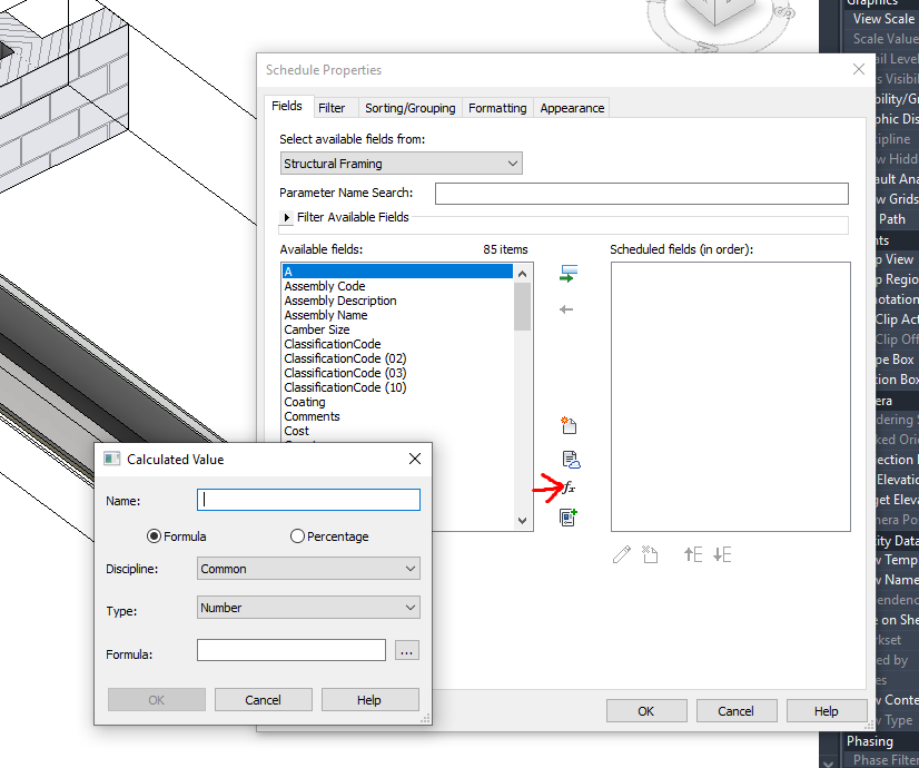 REVIT - É possível adotar o mesmo parâmetro incorporado de uma família ...