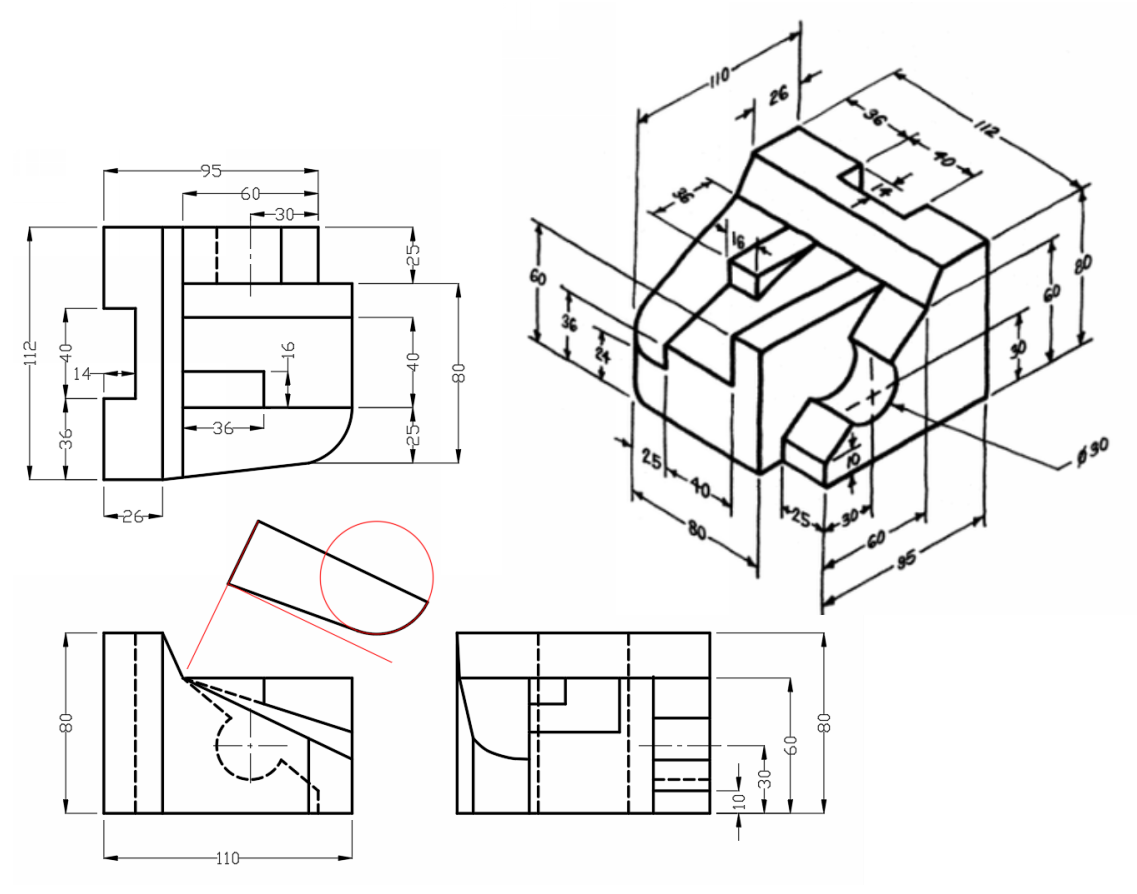 Auxiliary View exercise - Autodesk Community