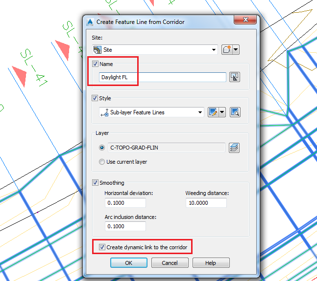 Feature line from Corridor trouble - Autodesk Community