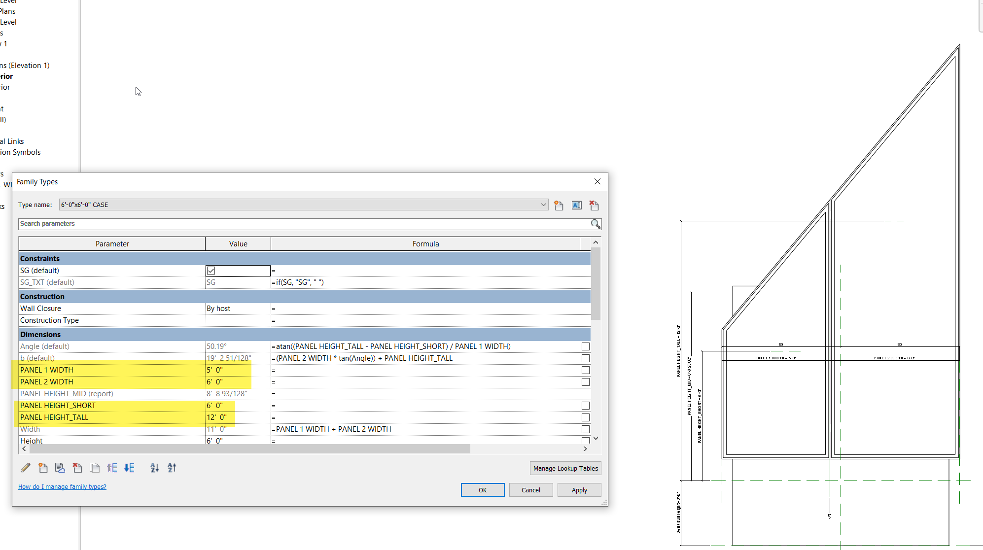 Solved: Trying to create a 2-panel window with a sloped top - Autodesk ...