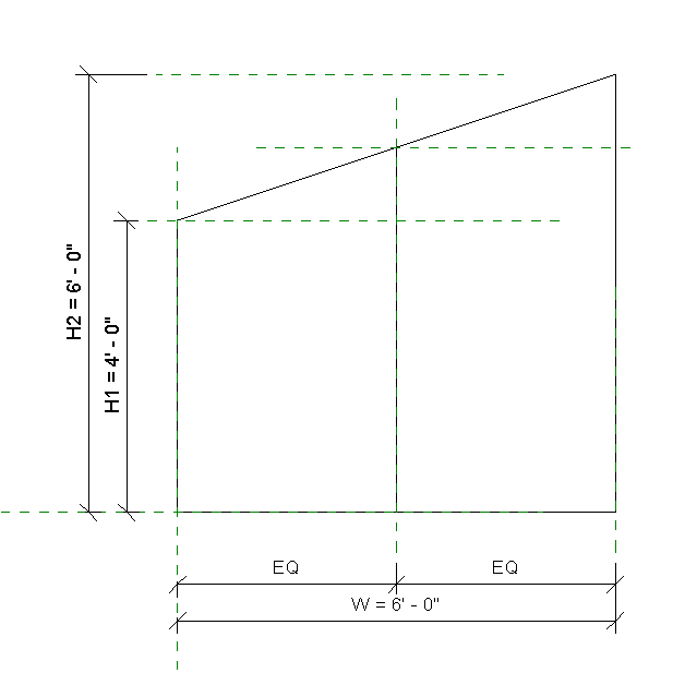 Solved: Trying to create a 2-panel window with a sloped top - Autodesk ...