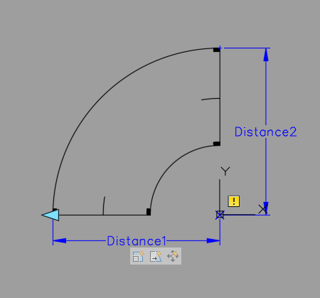 Solved: How to make "Distance1" parameter equal "Distance2" parameter automatically - Autodesk ...
