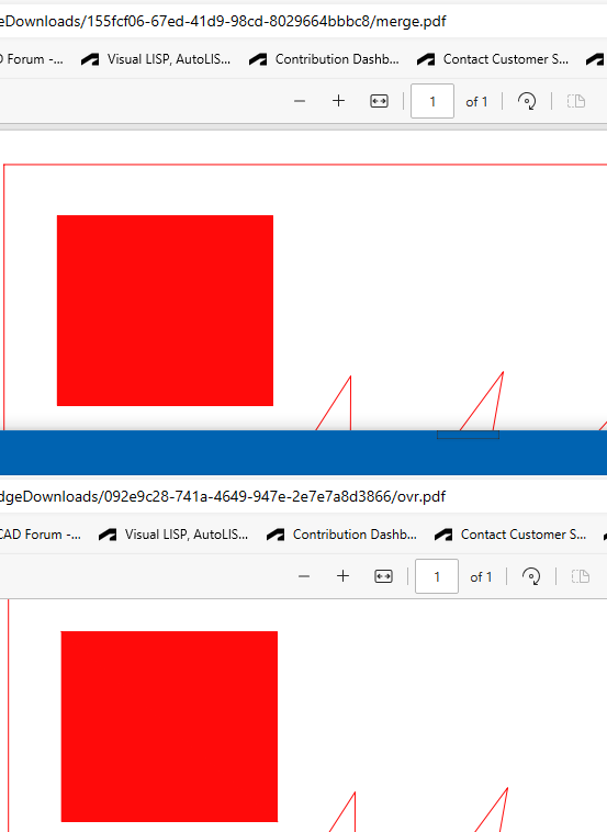 Why does truecolor plot to pdf different with merge or overwrite, on ...