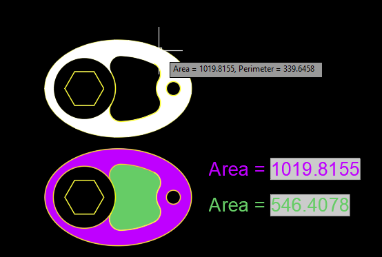 Solved: AREA Area property vs MEASUREOM Quick... - Autodesk Community