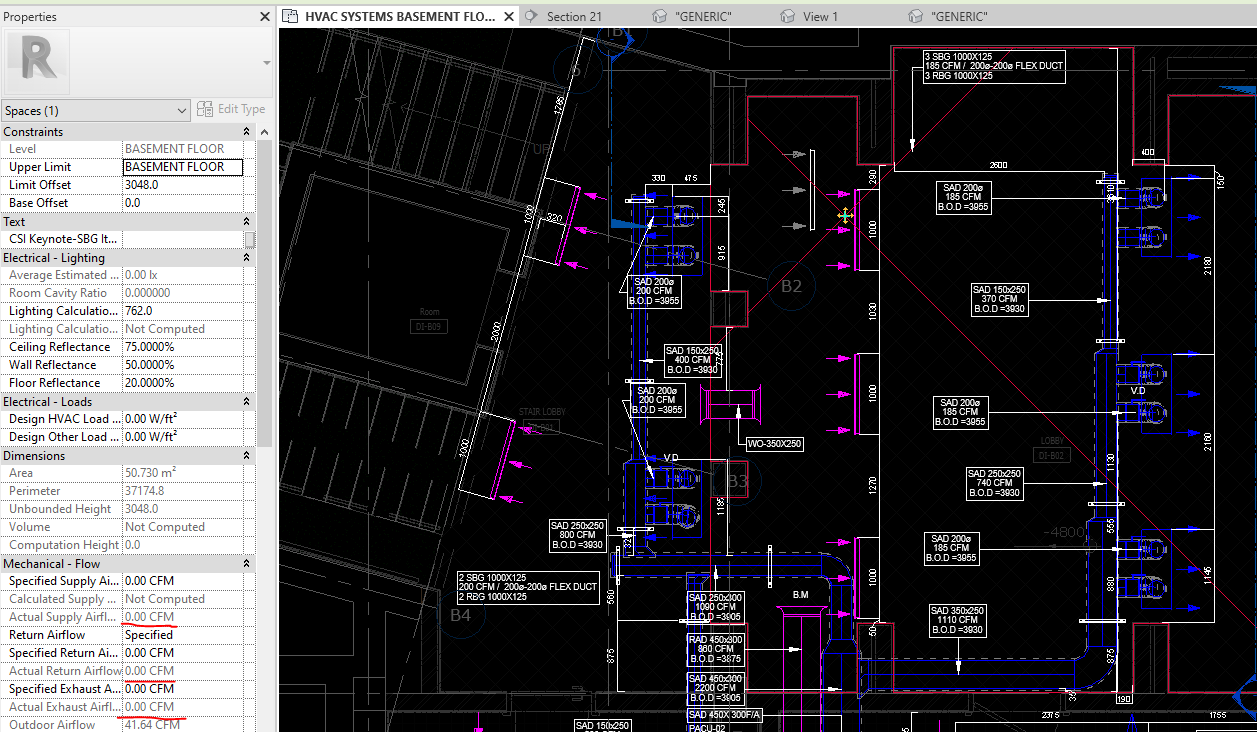 Solved: Space not showing actual Supply/ Return Air Flow - Autodesk Community