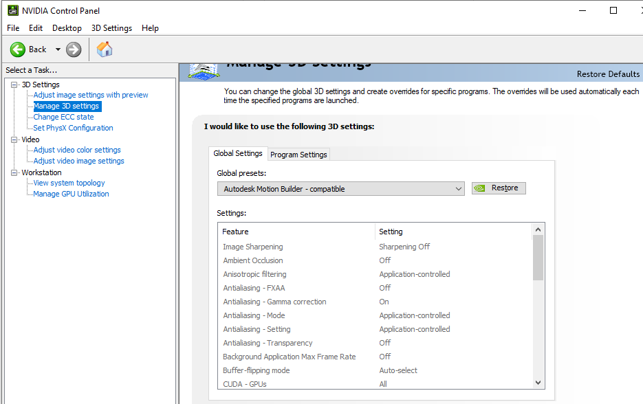 Configure NVIDIA graphics card to optimize Animation on CFD - Autodesk Community