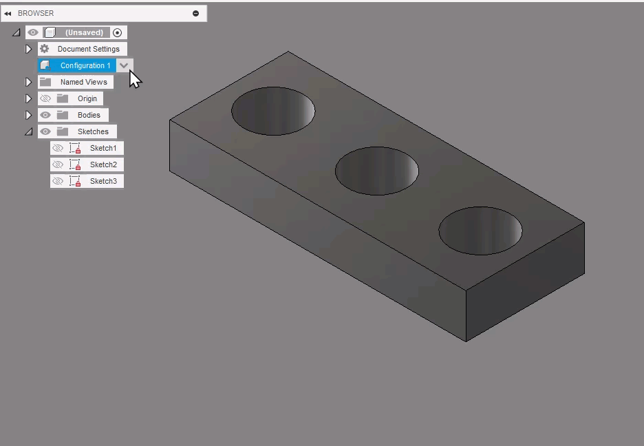 Solved: configuration - holes - Autodesk Community