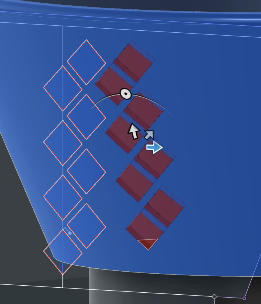 Solved: Repeat pattern on curved taper surface - Autodesk Community