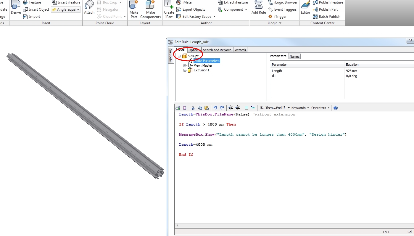 Solved: Controling a parameter from filename in iLogic - Autodesk Community