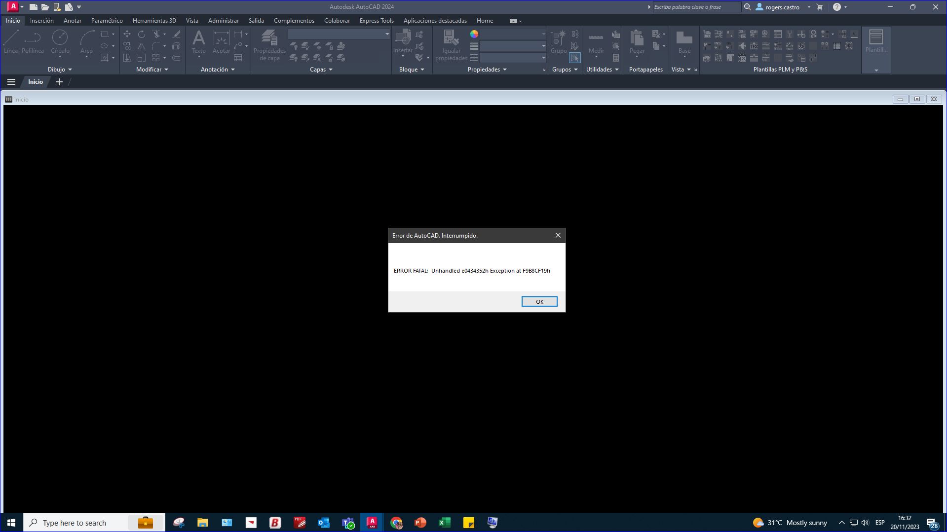 ERROR FATAL EN AUTOCAD - Autodesk Community
