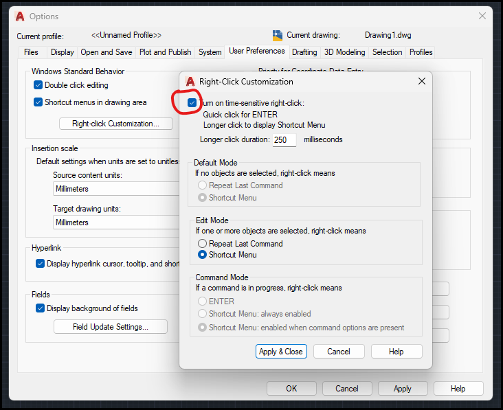 Solved: Tun on time-sensitive night-click - Autodesk Community