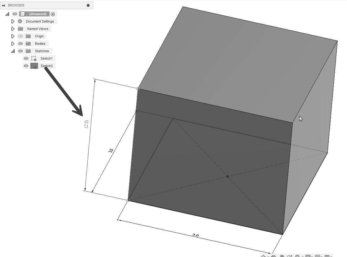 Solved: Displaying extruded dimension of an extruded component - Autodesk Community