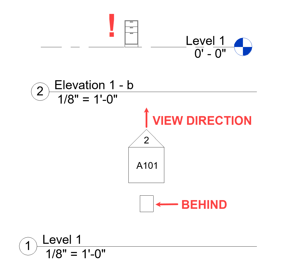 elevation view section box displaying elements not in section box - Autodesk Community