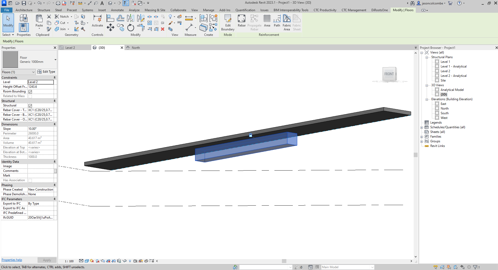 Solved: Sloped Drop panel on a sloped Slab - Autodesk Community