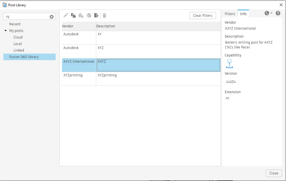 Fusion 360 post processor for A2MC AXYZ CNC Router. - Autodesk Community
