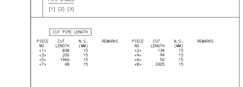 Solved: Iso - Cut piece list split table issue - Autodesk Community