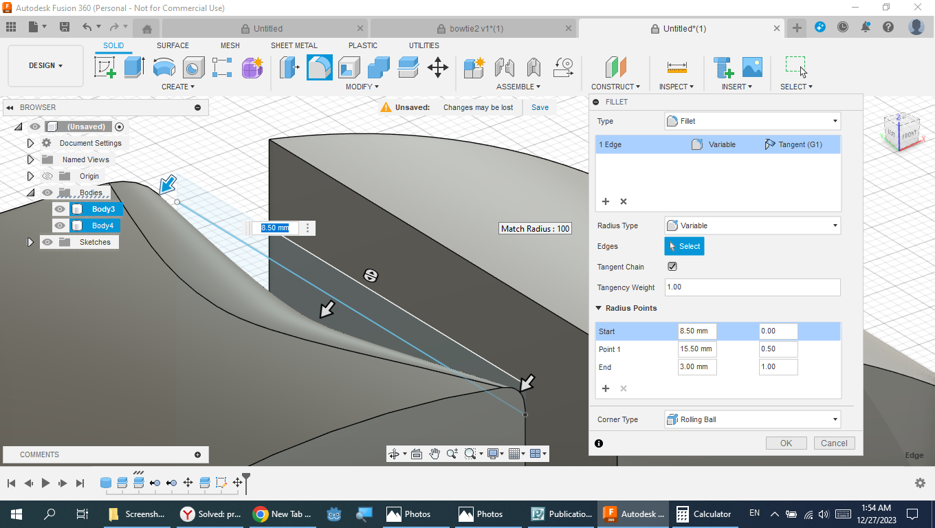 How to filet a shared edge of two components - Autodesk Community