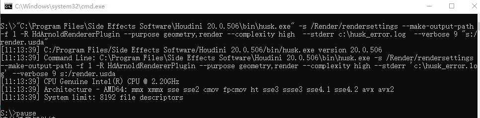 Solved: HUSK command line render usd file in CPU renderfarm Error - Autodesk Community