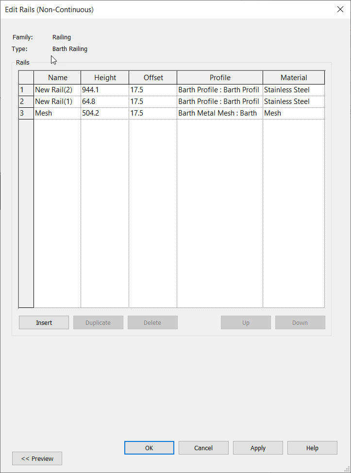 Baluster drawing, different level issue - Autodesk Community