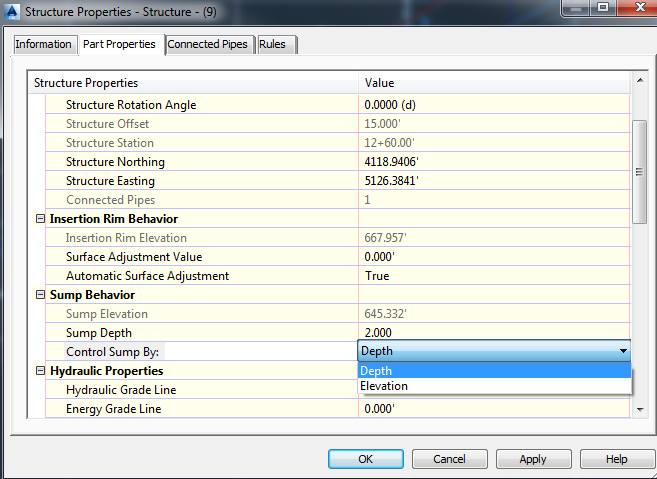 2008 civil 3d structure sump - Autodesk Community