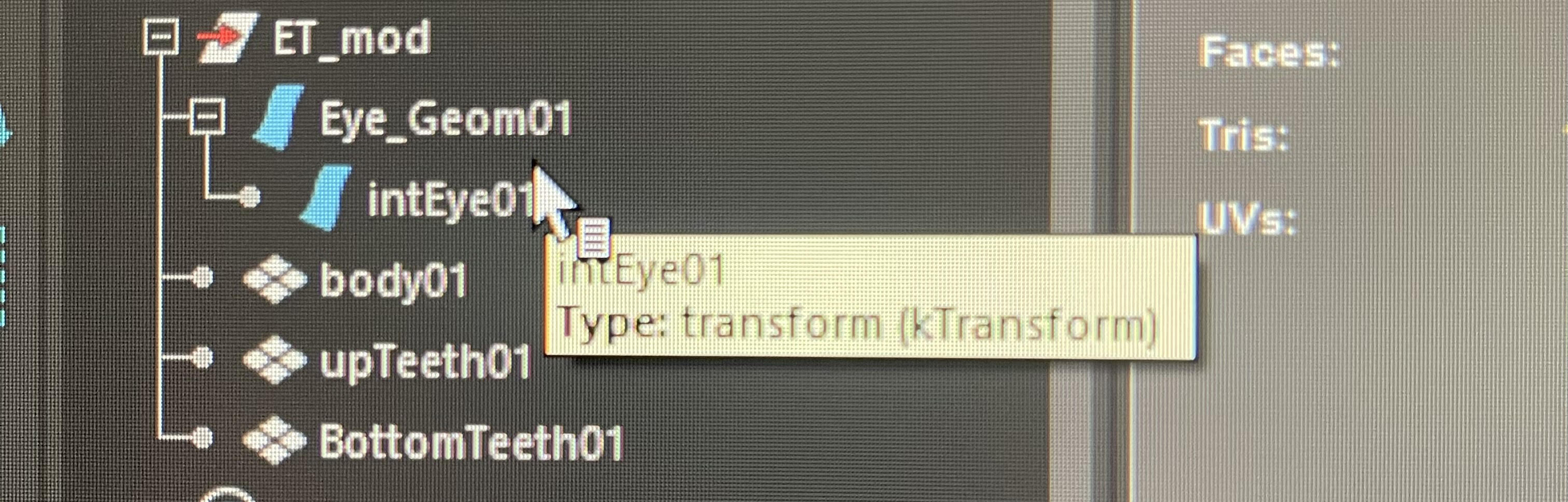 Solved: In outline imported model has "blue flag" icon (see screenshot) - what does it mean ...