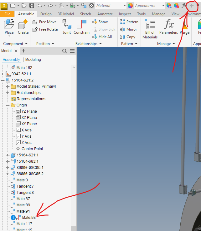 Part won't move with one constraint - Autodesk Community
