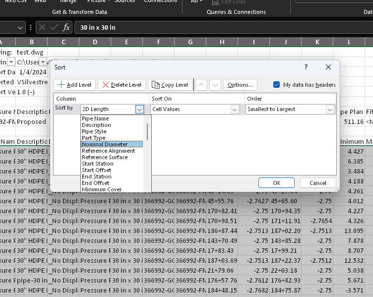 Pressure Pipe Length report outside of QTO - Autodesk Community