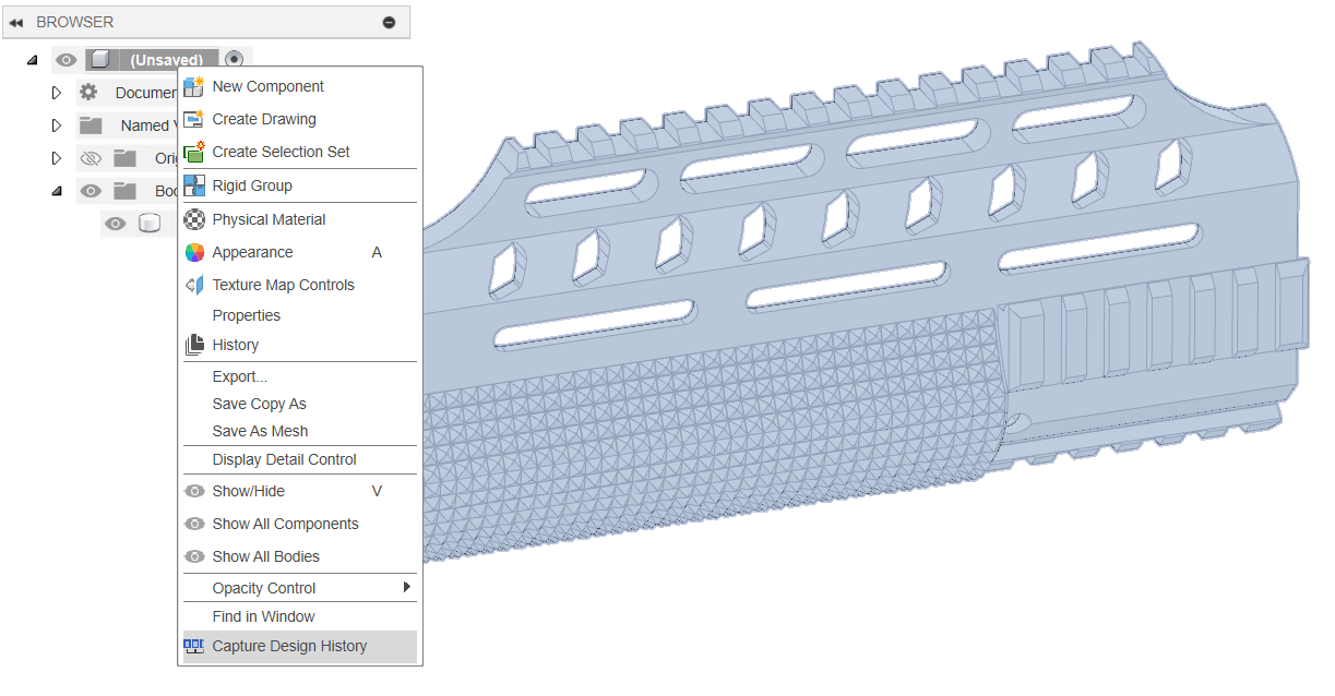 Adding dent to existing knurled surface - Autodesk Community