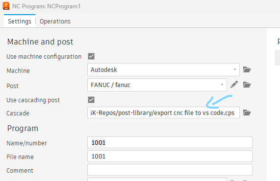 export cnc file to vs code removes custom operation scoped properties - Autodesk Community
