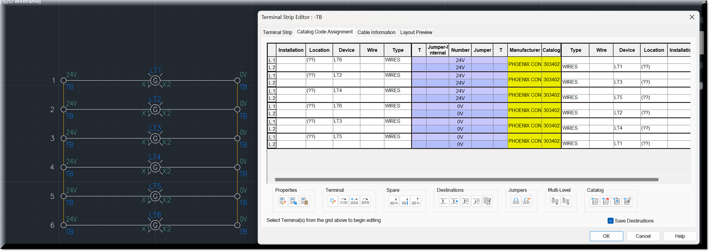 Solved: Combine terminal blocks into one when using a JUMPER wire layer - Autodesk Community