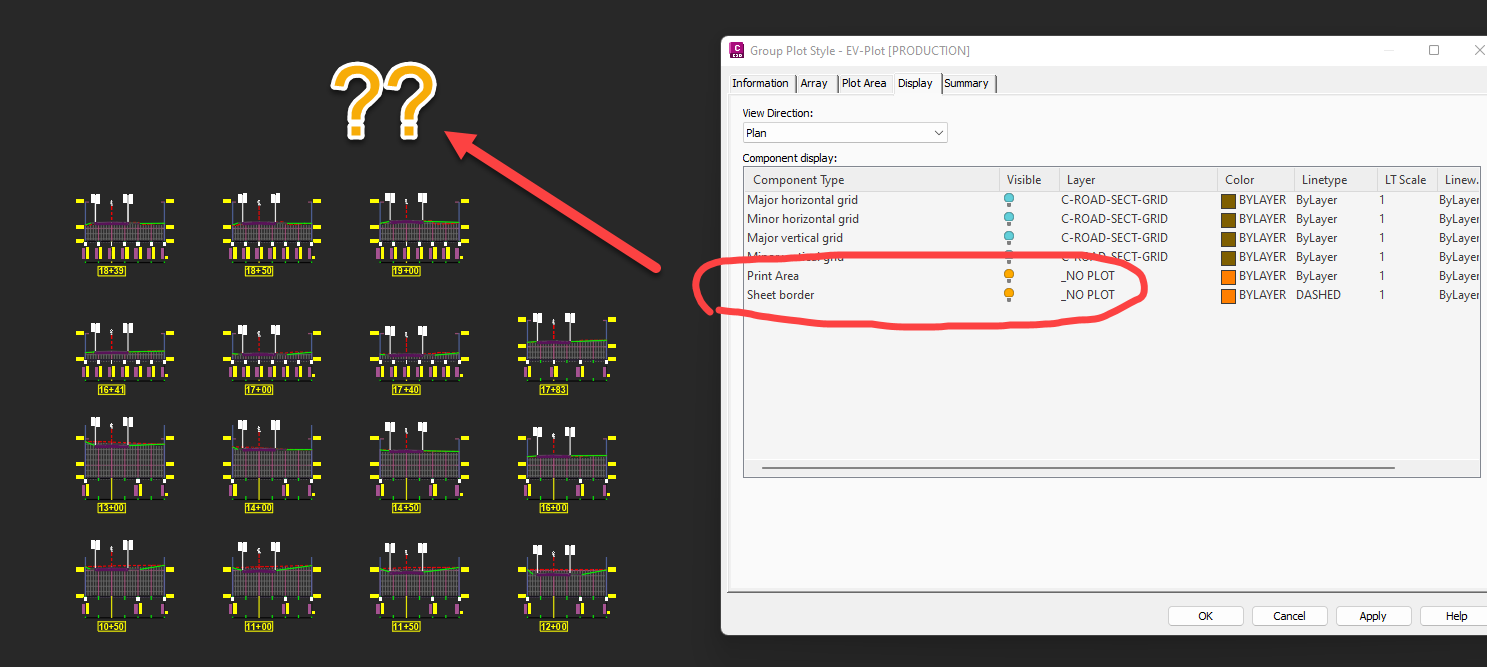 Solved: Section view group plot style Print Area/Sheet Border will not display - Autodesk Community