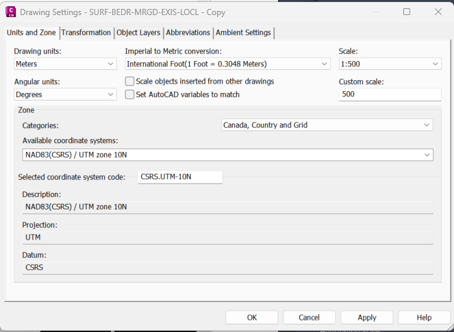 Solved: Creating a Local Ground Coordinate System Automatically Transformed From UTM Grid ...