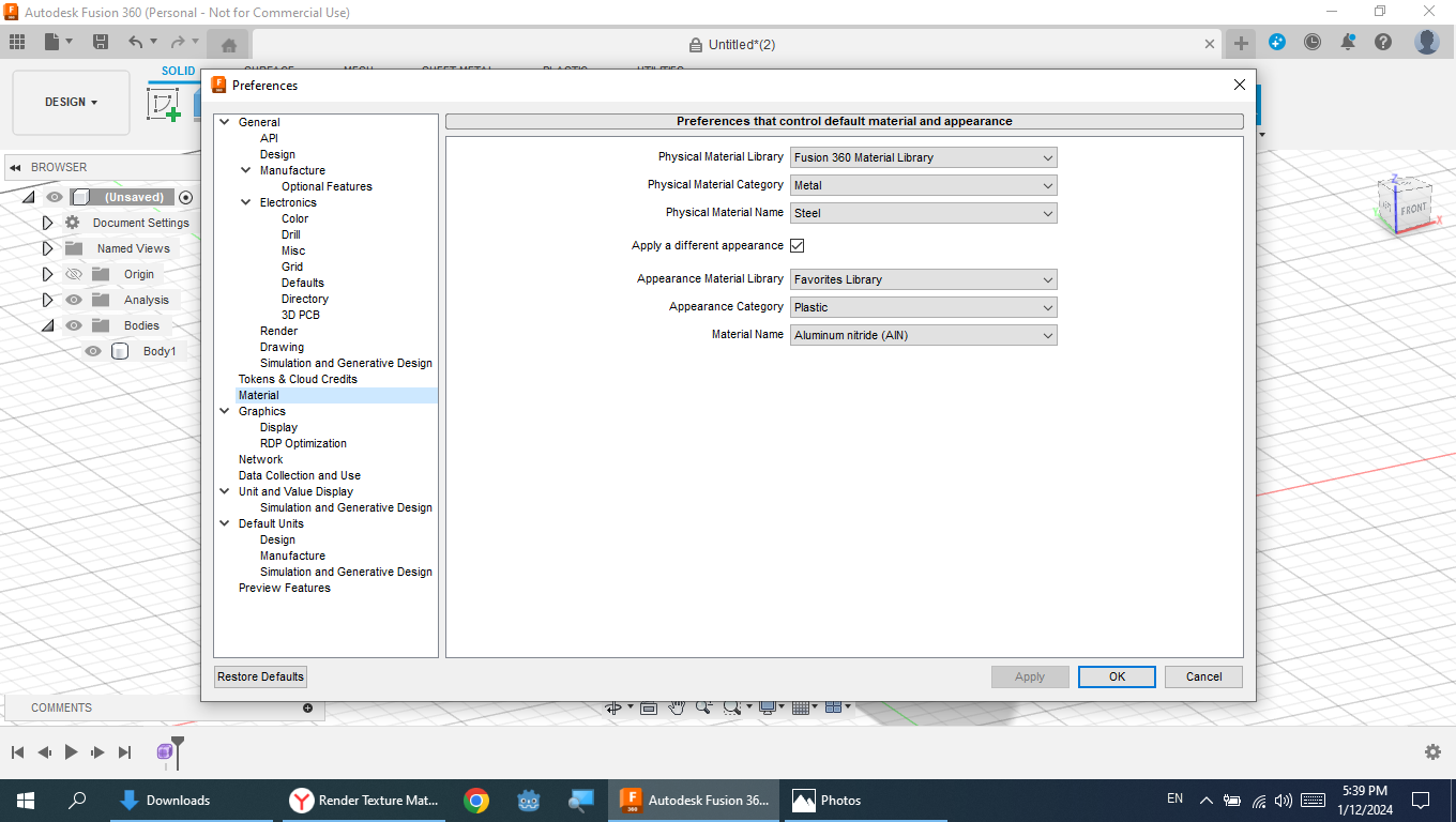 Solved: Render Texture Materials not displaying correctly in Mac Sonoma - Autodesk Community
