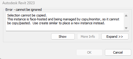 Trouble with Copy/Monitored Elements - Autodesk Community