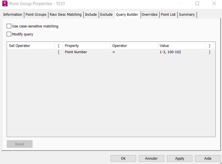 Solved: Problem with point groups, number matching separated with comma ...
