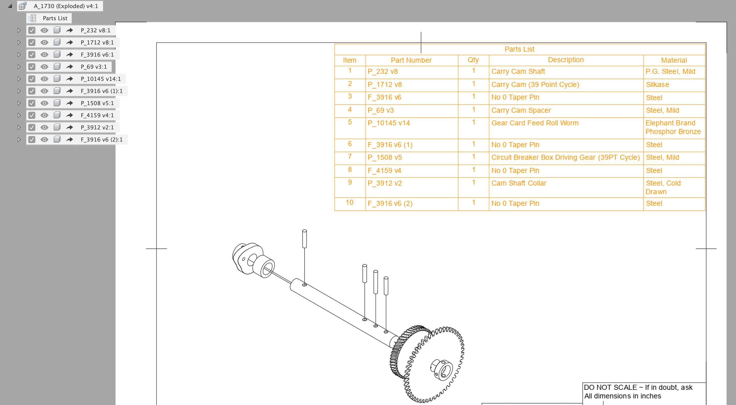 Solved: Drawings - Automated parts list for assembly with derived ...