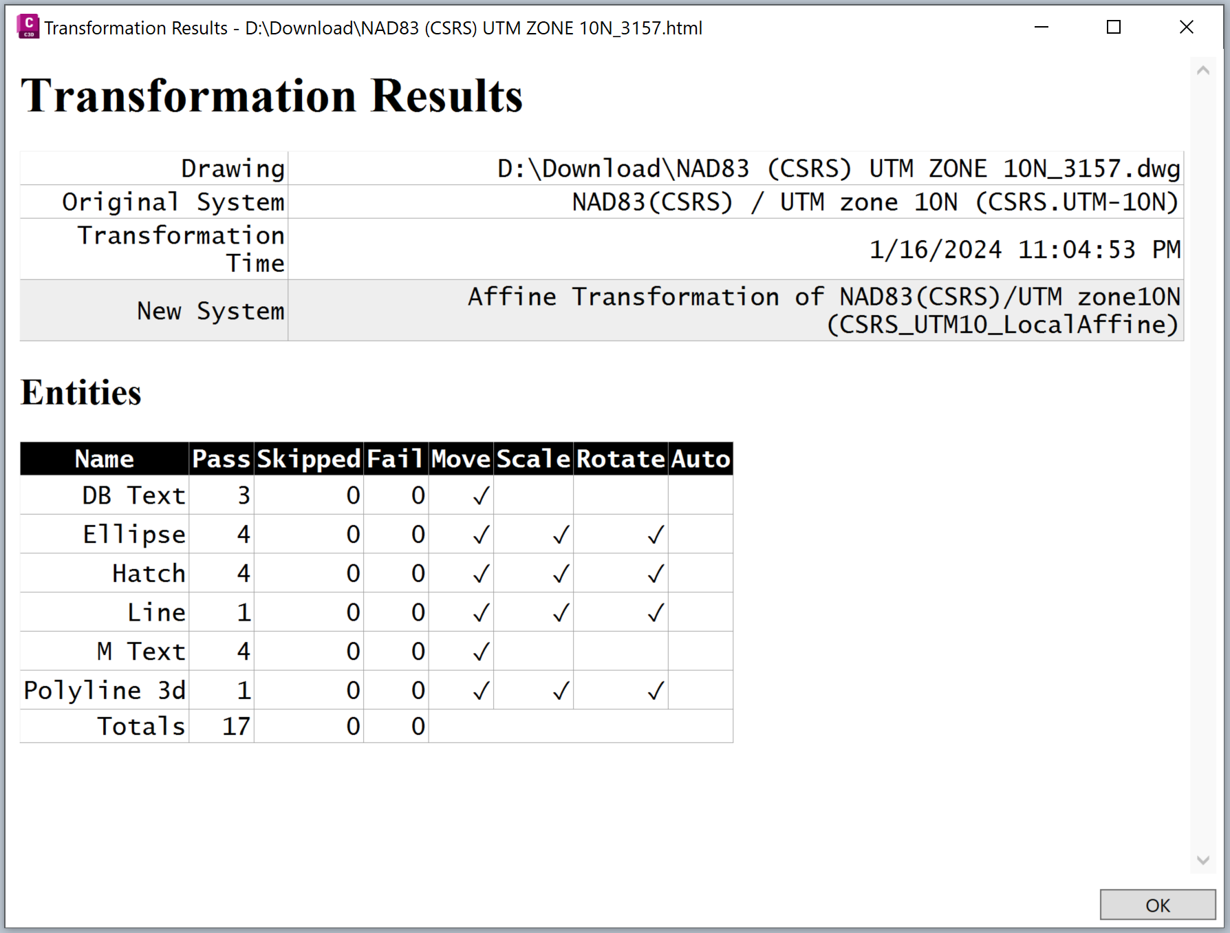 Solved: Creating a Local Ground Coordinate System Automatically Transformed From UTM Grid ...