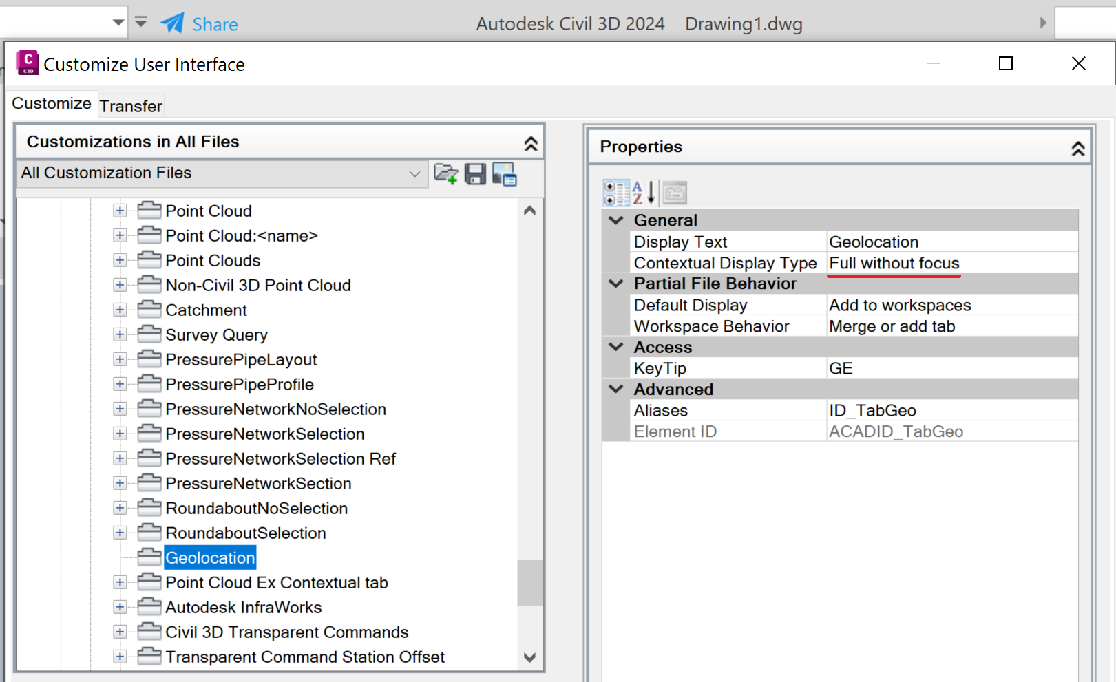 Geolocation Tab default in 2024 - Autodesk Community