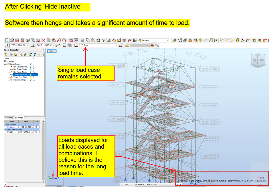 RSA hangs after setting groups to inactive and then 'Hide Inactive' is clicked (When loads are ...