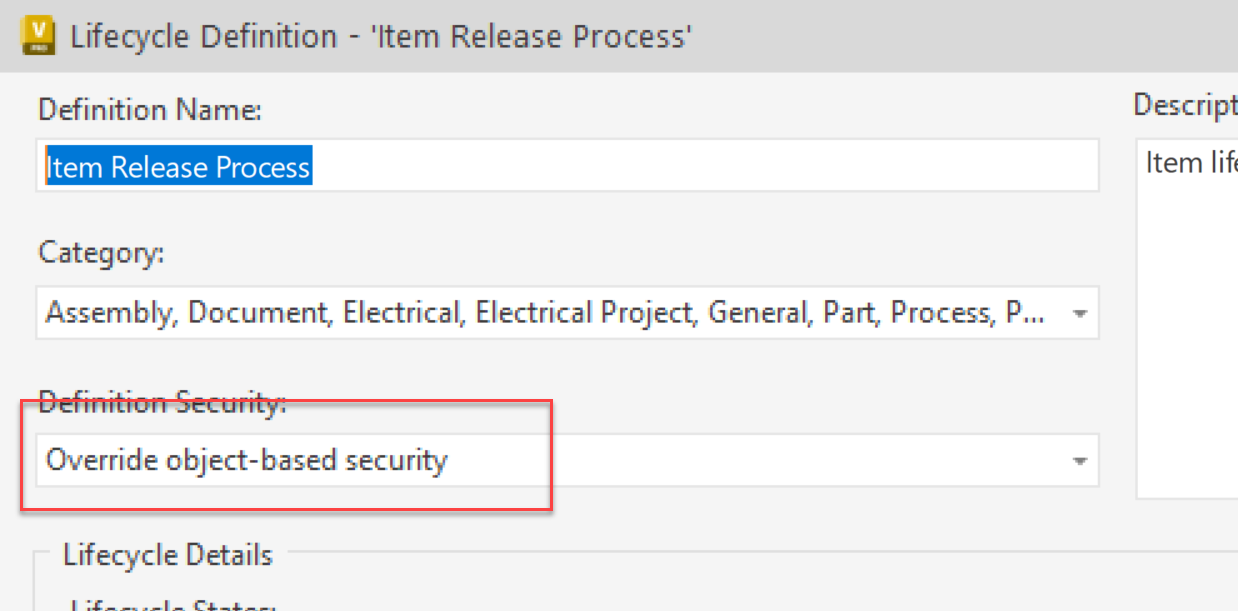 Item security in Item Master - Autodesk Community