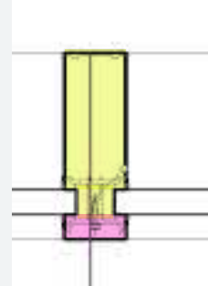 Mullion with different materials on interior an exterior site ...