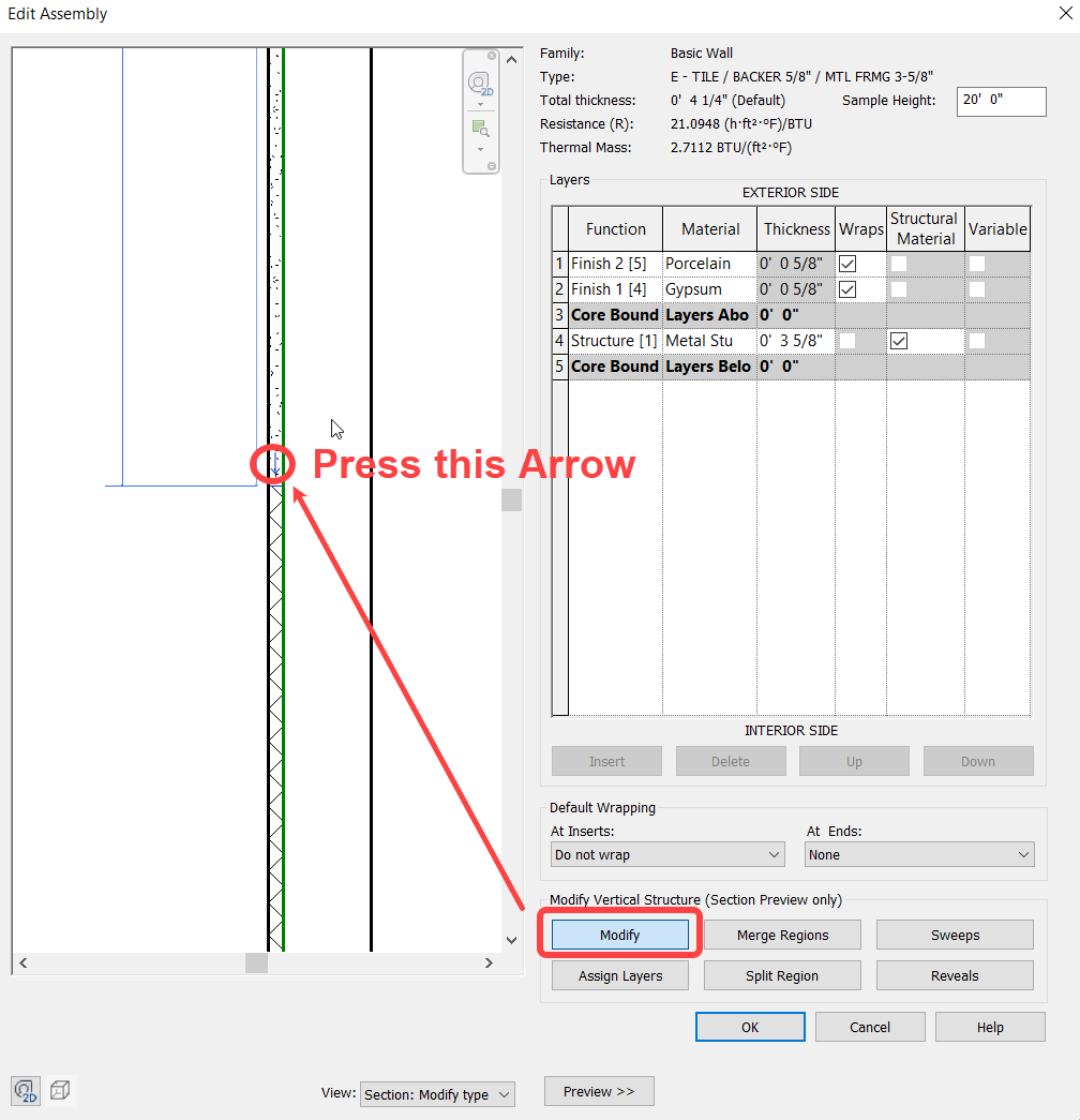 Solved: Revit 2024 Compound Wall Split Region - Wall only shows one ...