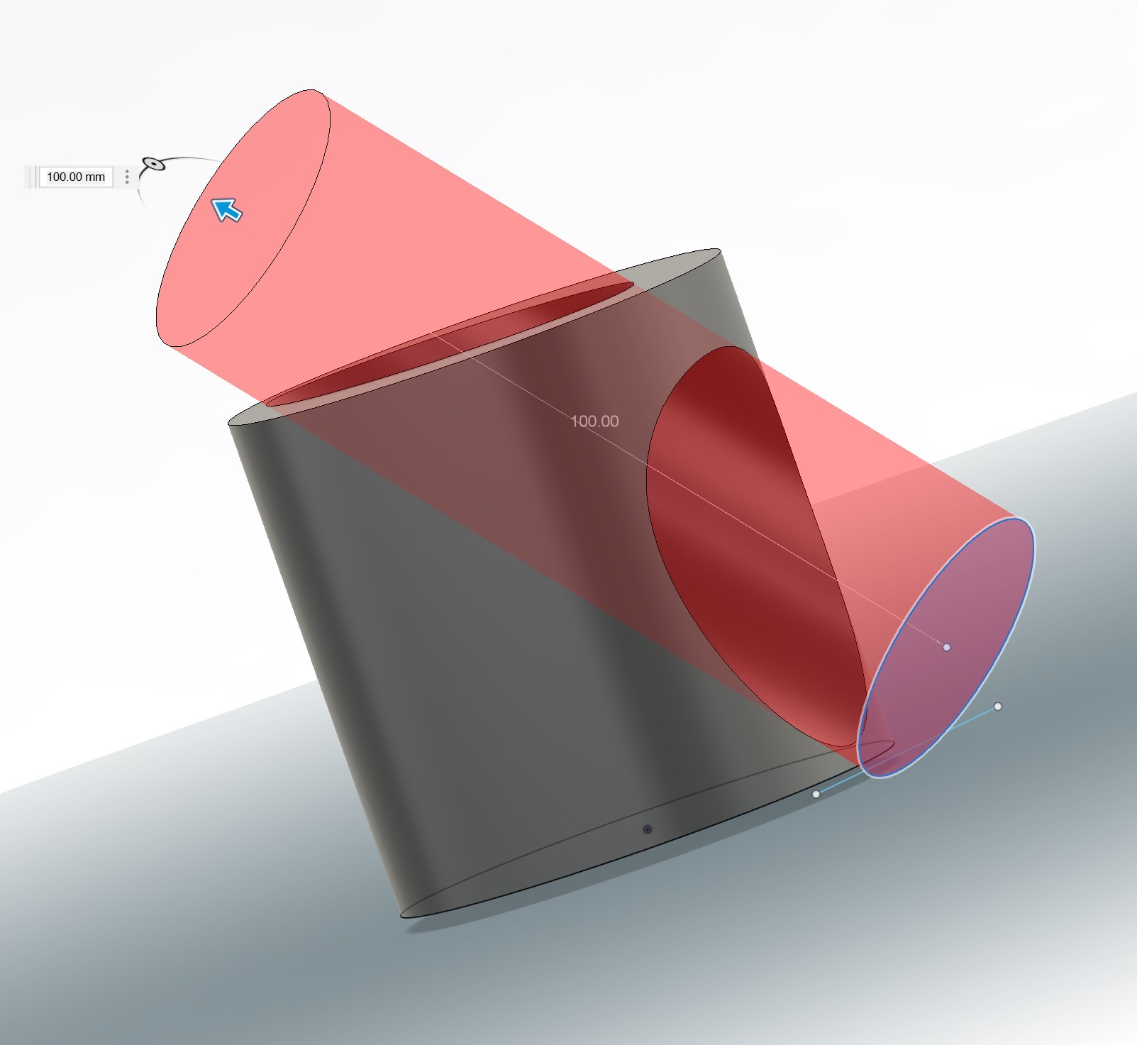 Résolu : Fusion 360 : Comment faire un perçage incliné dans un cylindre ...