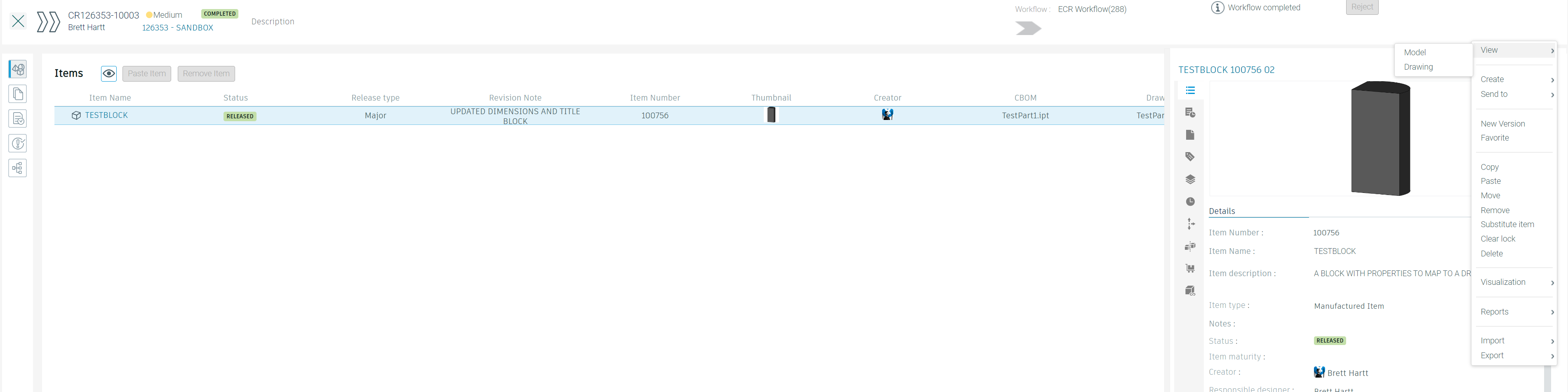 "View Drawing" should bring up the most recent drawing translation ...