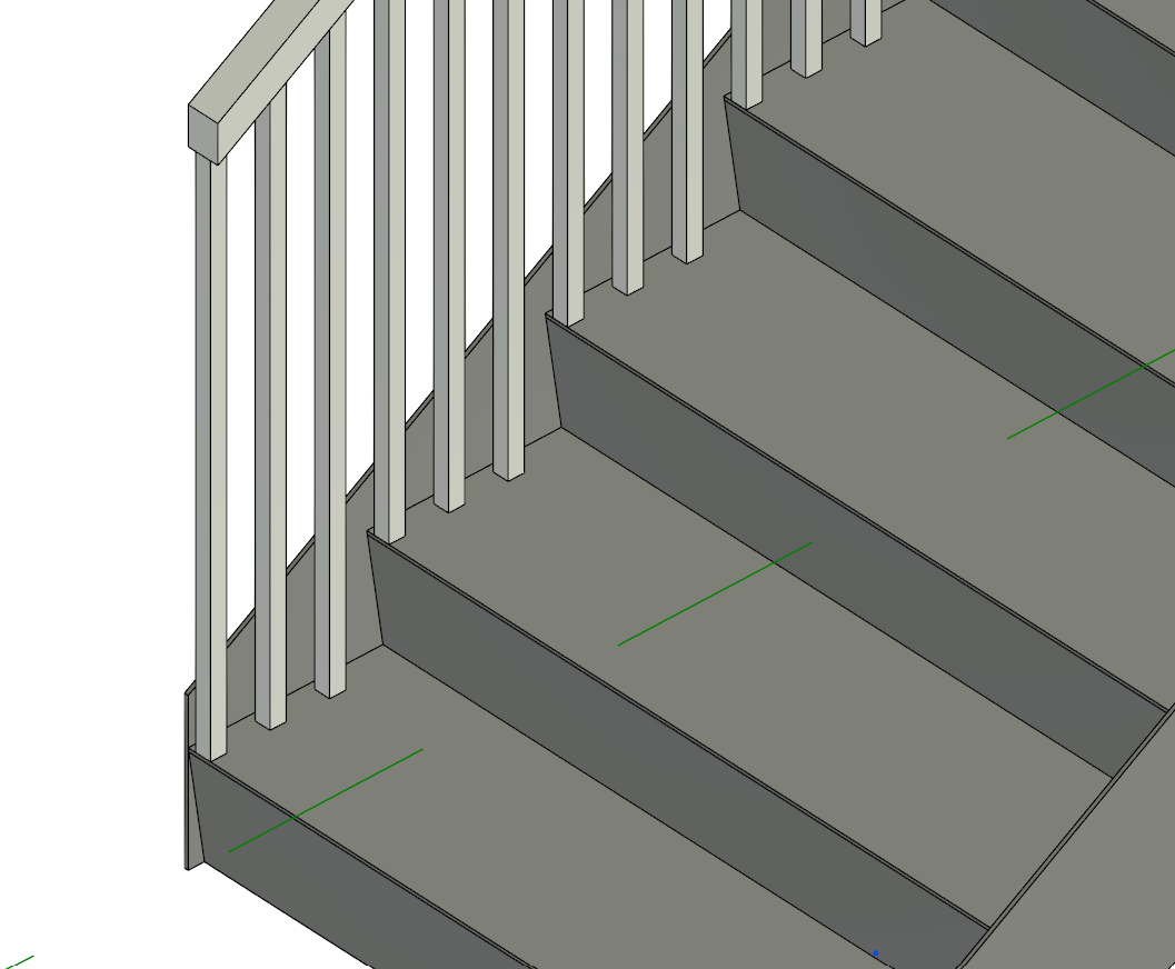 Baluster at stair tread nose - Autodesk Community