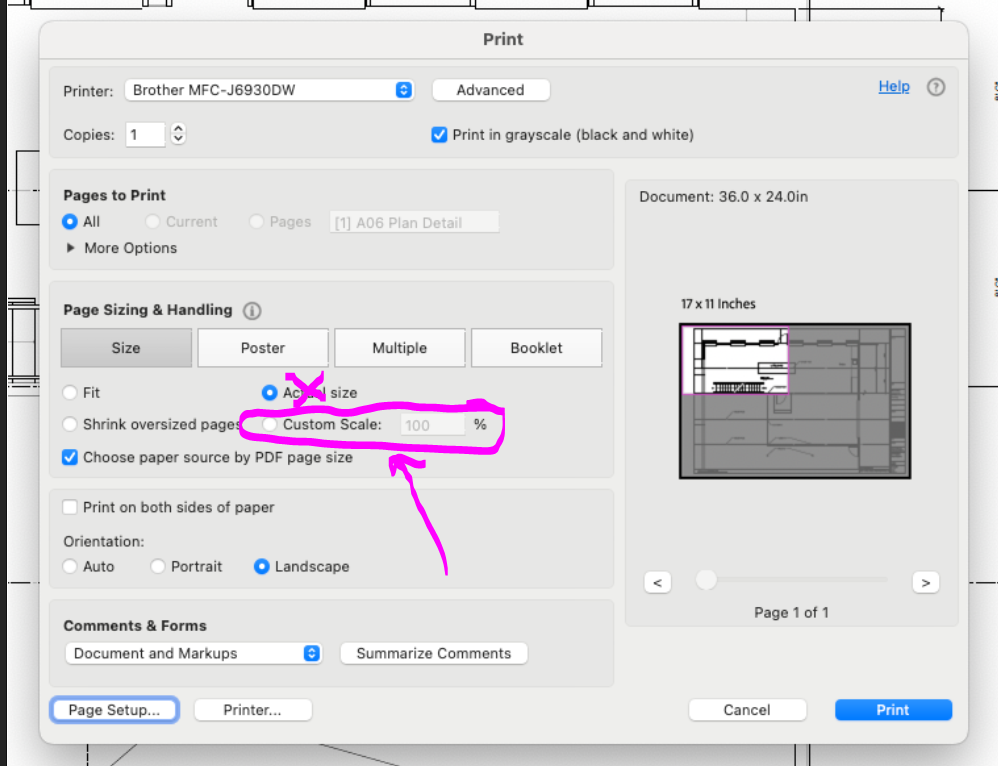 Solved: Newbie Cannot print to scale - Autodesk Community
