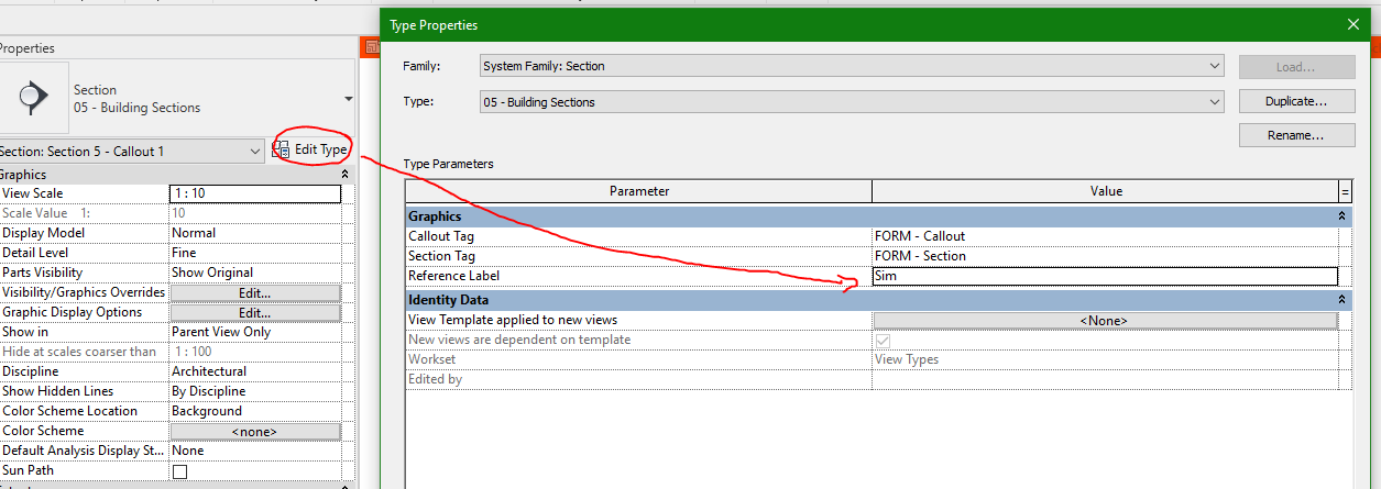 How to add a section into an existing detailed section view in Revit ...