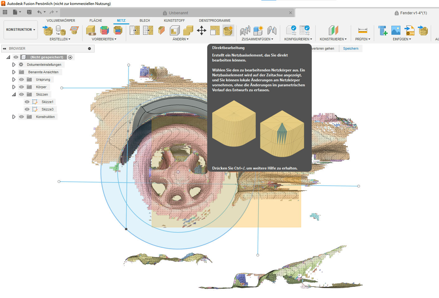 3D Scan / Körper schneiden - Autodesk Community