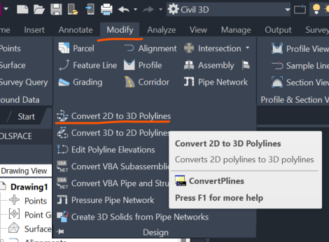 Solved: Convert polyline to surface - Autodesk Community